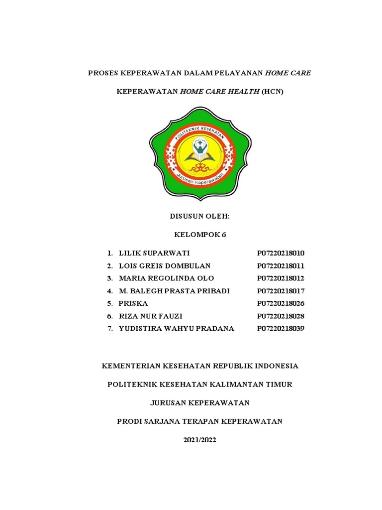 Kel.6 HCN-ProKep Home Care (Post Partum, Lanjut Usia, Kesehatan Mental) | PDF