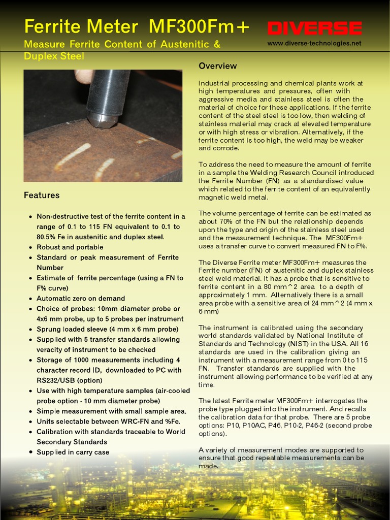 MF300FM Plus Brochure v2 | PDF | Stainless Steel | Steel