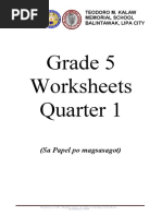 Panlapi Worksheets | PDF