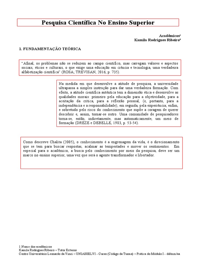Modelo de Paper Escrito | PDF | Ciências e Matemática