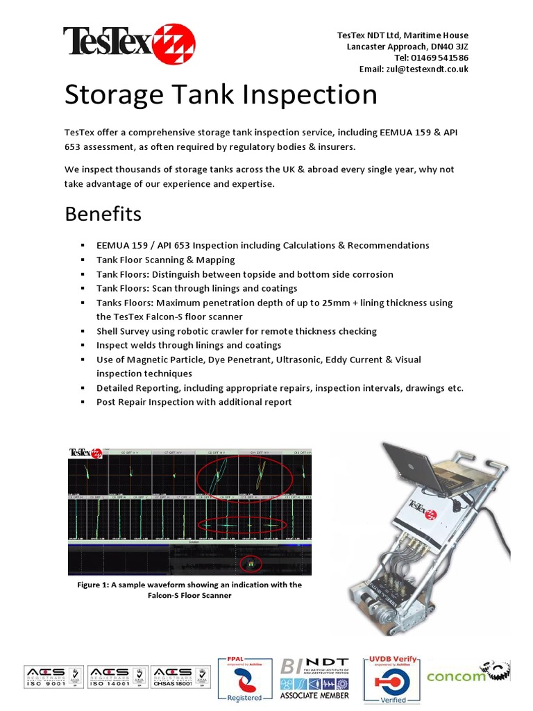 EEMUA 159 Tank Inspection | PDF