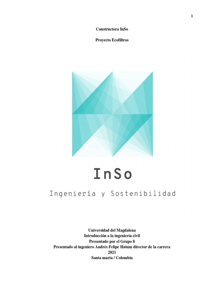 Constructora InSo Grupo 8 | PDF | Agua | Química