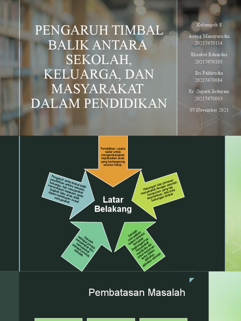 Hubungan Timbal Balik Sekolah Dengan Masyarakat | PDF