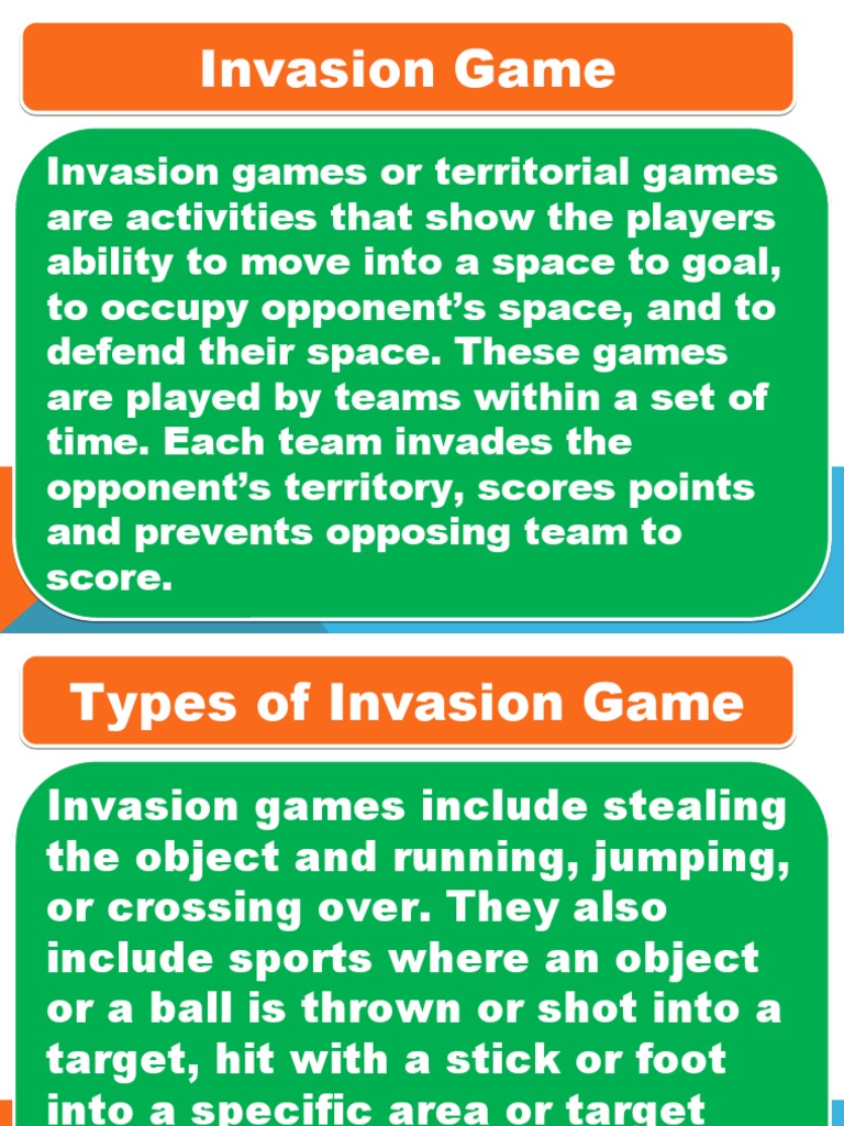 Invasion Game | PDF | Invasion | Games Of Physical Skill