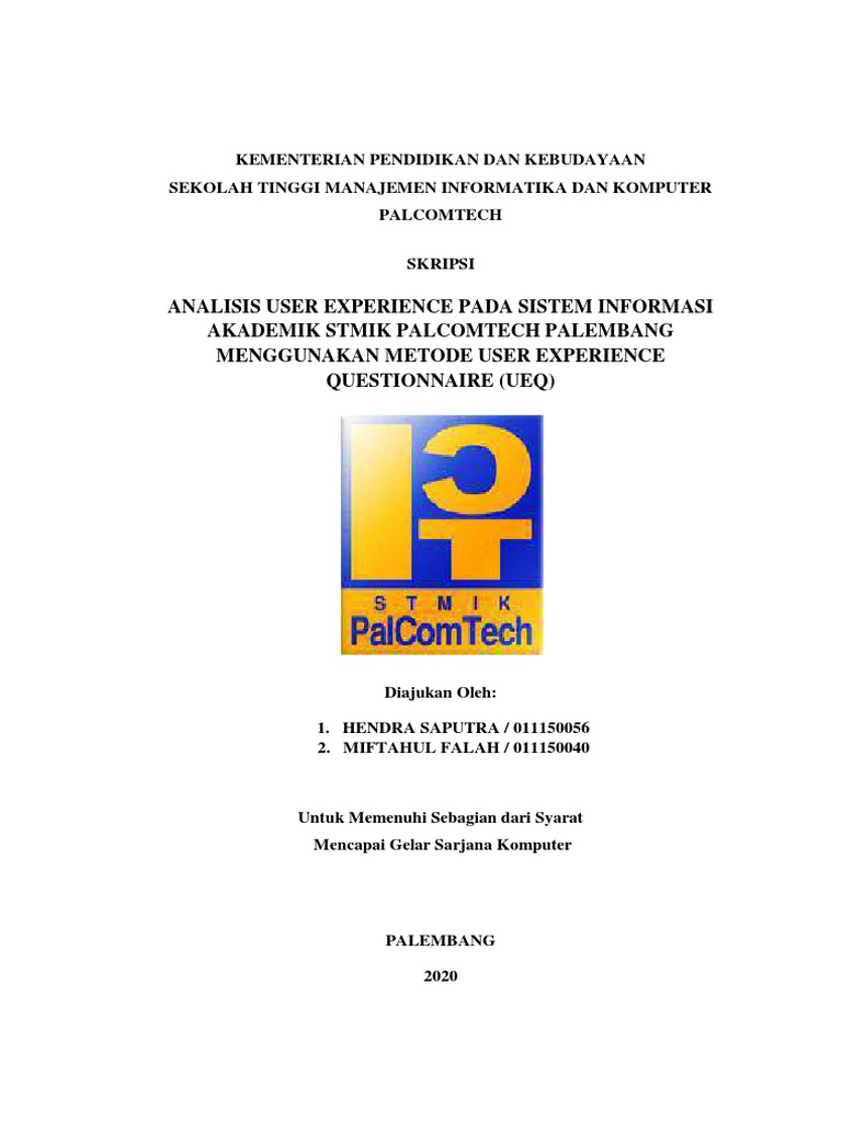 Analisis User Experience Pada Sistem Informasi Akademik Stmik ...