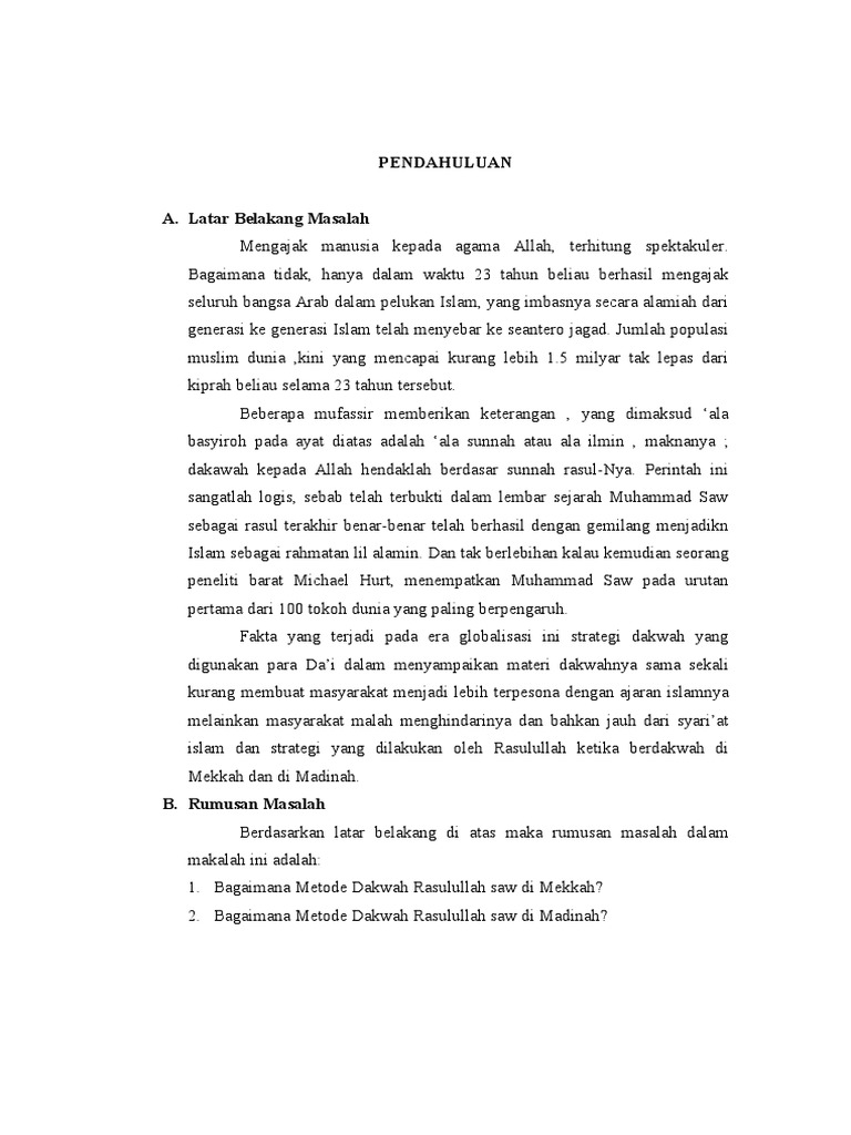 Makalah Metode Dakwah | PDF | Agama & Spiritualitas