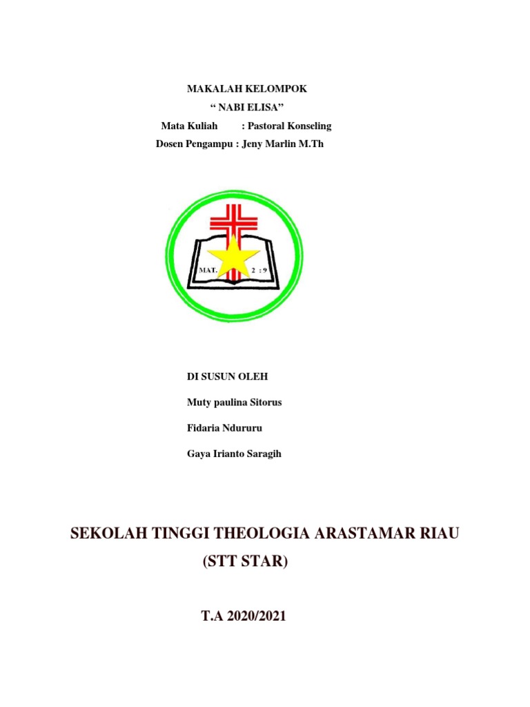 Sekolah Tinggi Theologia Arastamar Riau (STT Star) | PDF | Filsafat ...