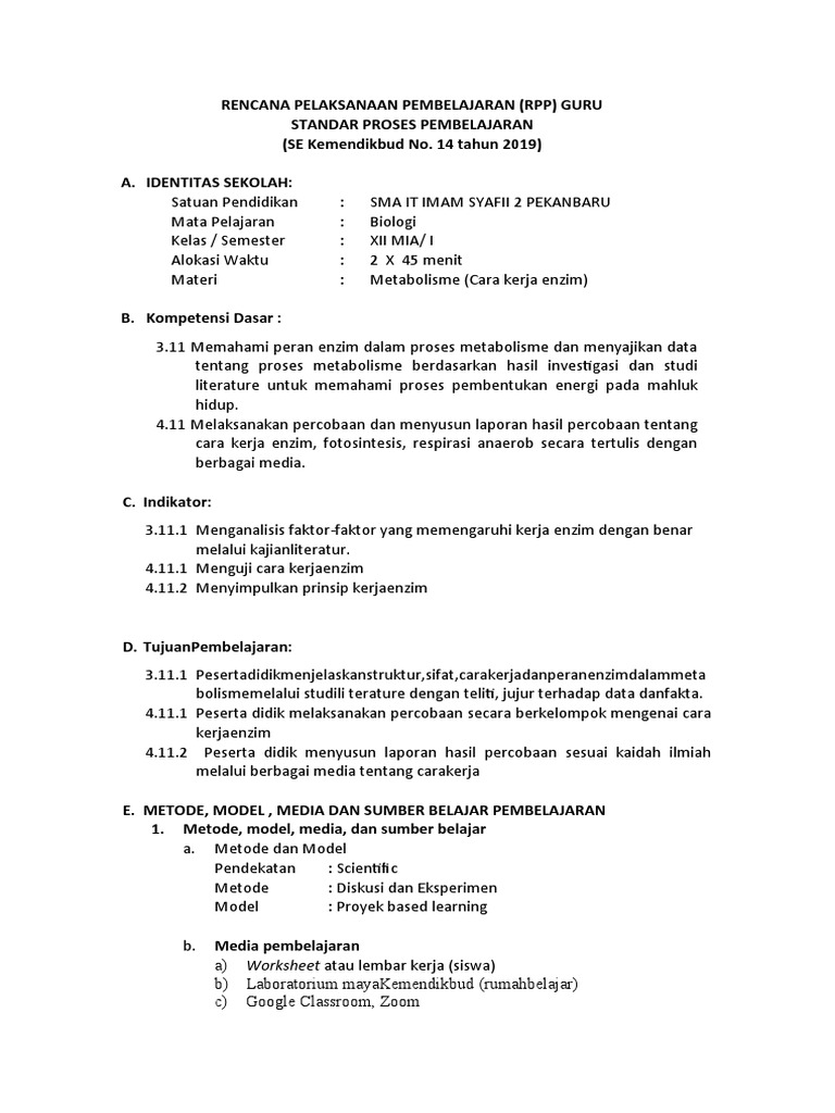 RPP Disain Pembelajaran PJBL (Labor Maya) | PDF | Sains & Matematika