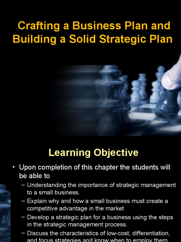 Crafting A Business Plan and Building A Solid Strategic Plan | PDF ...