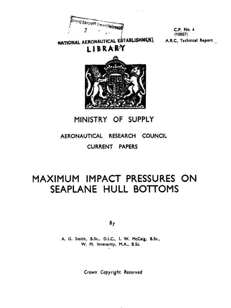 Early NACA Report | PDF | Velocity | Pressure