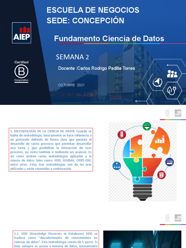 Fund Ciencia de Datos Semana 2 | PDF | Apache Hadoop | Procesamiento de datos