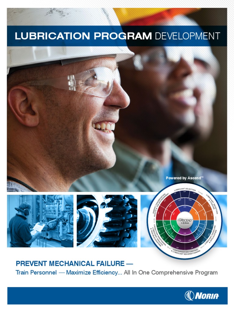 Lubrication Program Development - Brochure Noria | PDF | Performance Indicator | Internal Rate ...