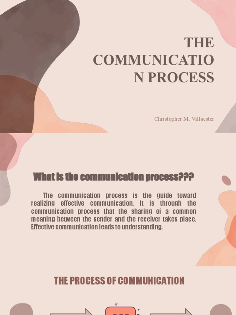 The Communication Process | PDF | Communication | Code
