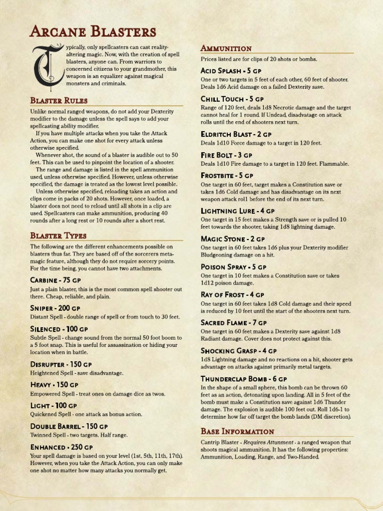 Arcane Weapons | PDF