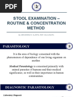 Stool Concentration Method | PDF | Human Feces | Staining