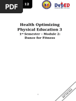 Health Optimizing Physical Education (Hope3) Quarter 3 - Module 1 | PDF | Foot | Dances