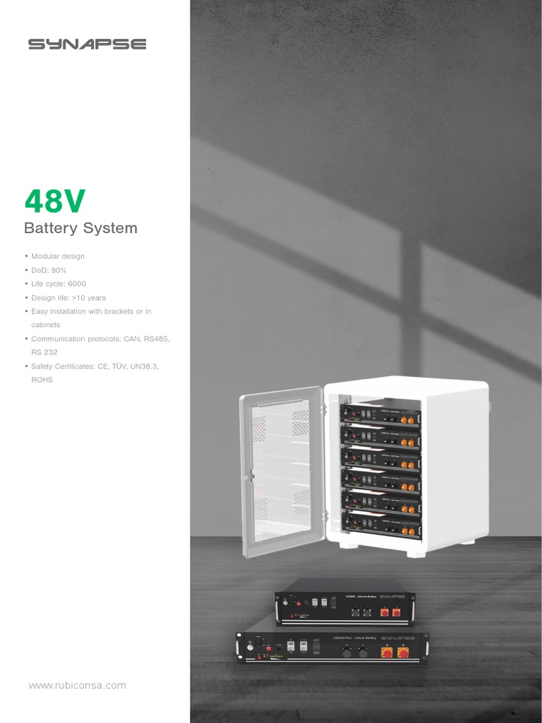 SYNAPSE SolarBatteries Series A4 Brochure | PDF | Lithium Ion Battery ...
