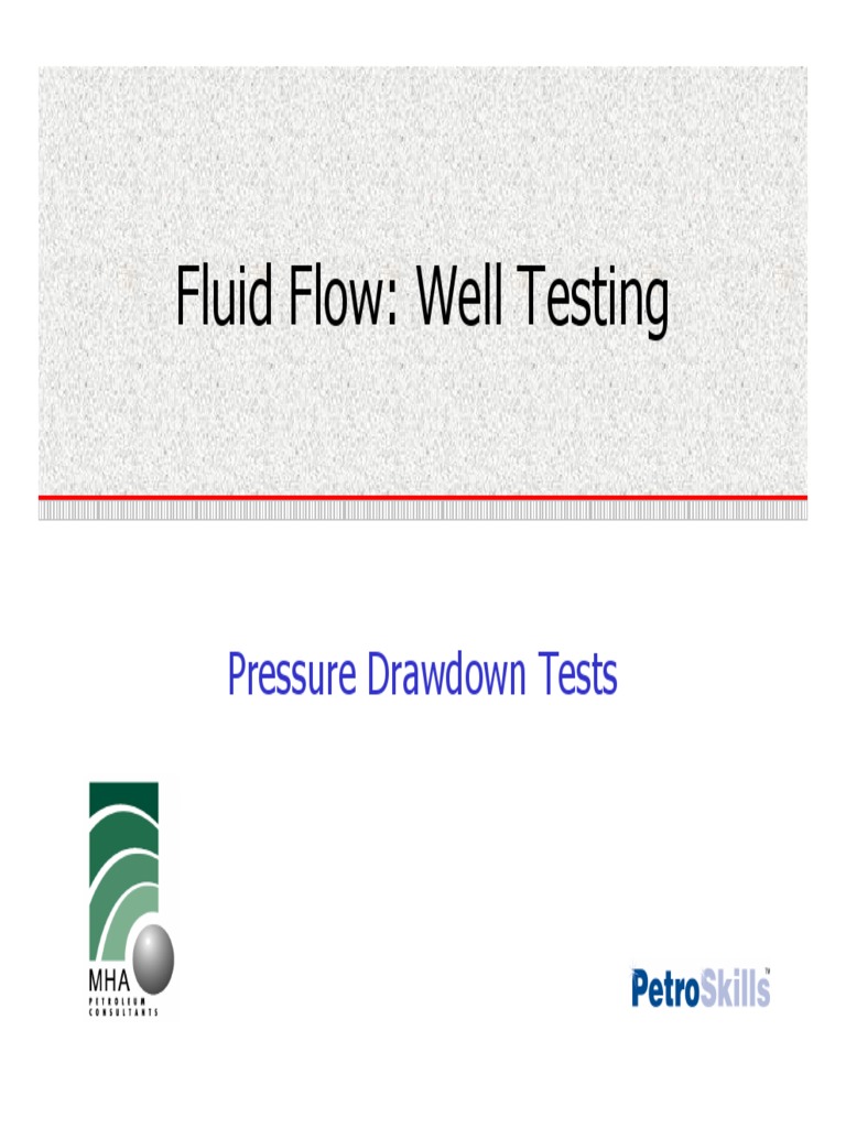 Pressure Drawdown Testing Insights | PDF | Petroleum Reservoir | Pressure
