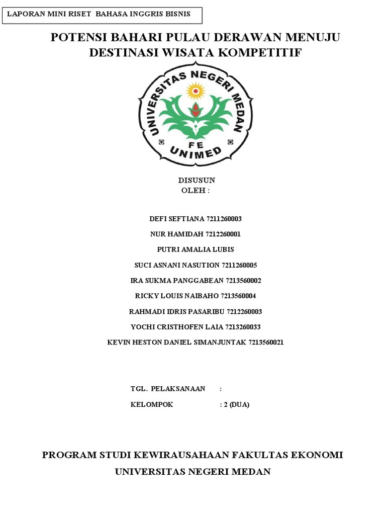 Laporan Mini Riset B. Inggris | PDF