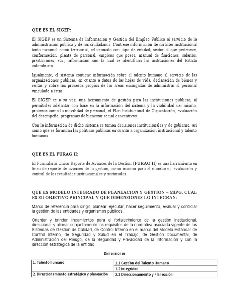Que Es El Sigep | PDF | Administración Pública