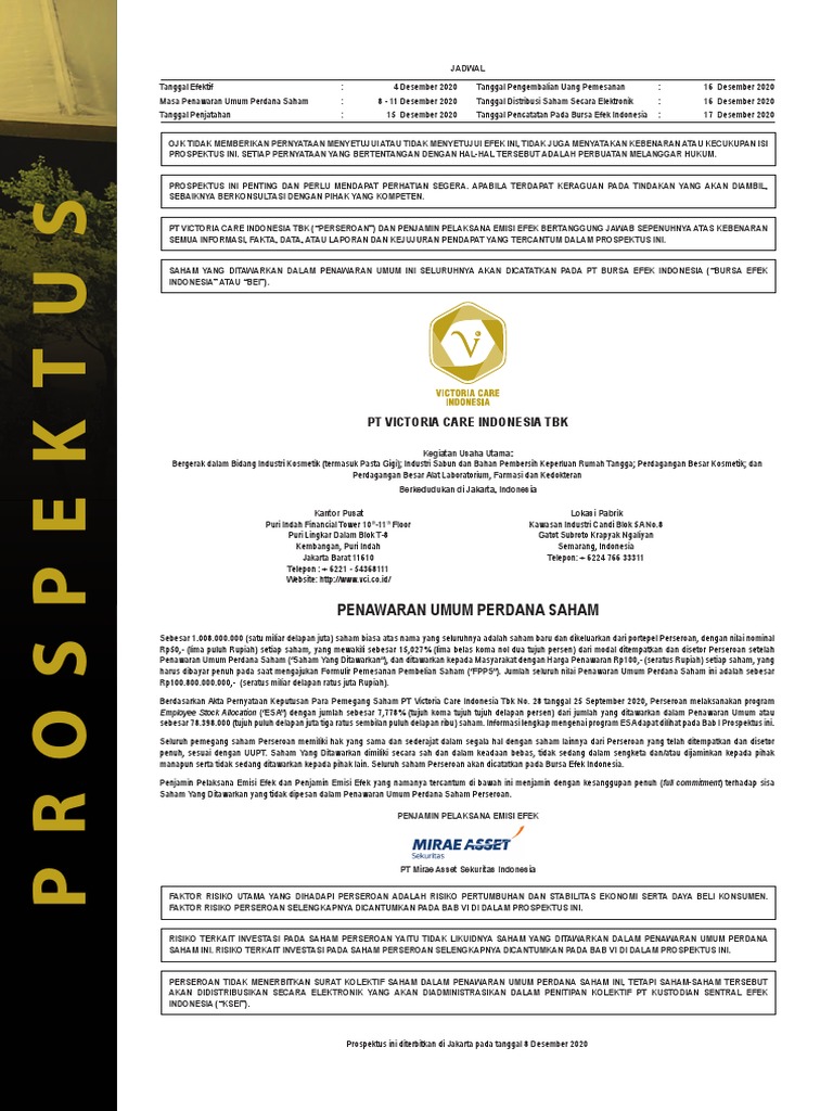 Softcopy Prospektus IPO VICI | PDF
