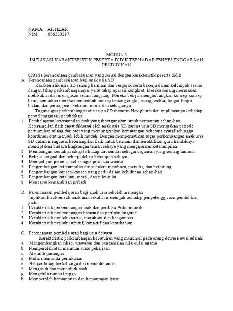 Resume Modul 6 PPD | PDF