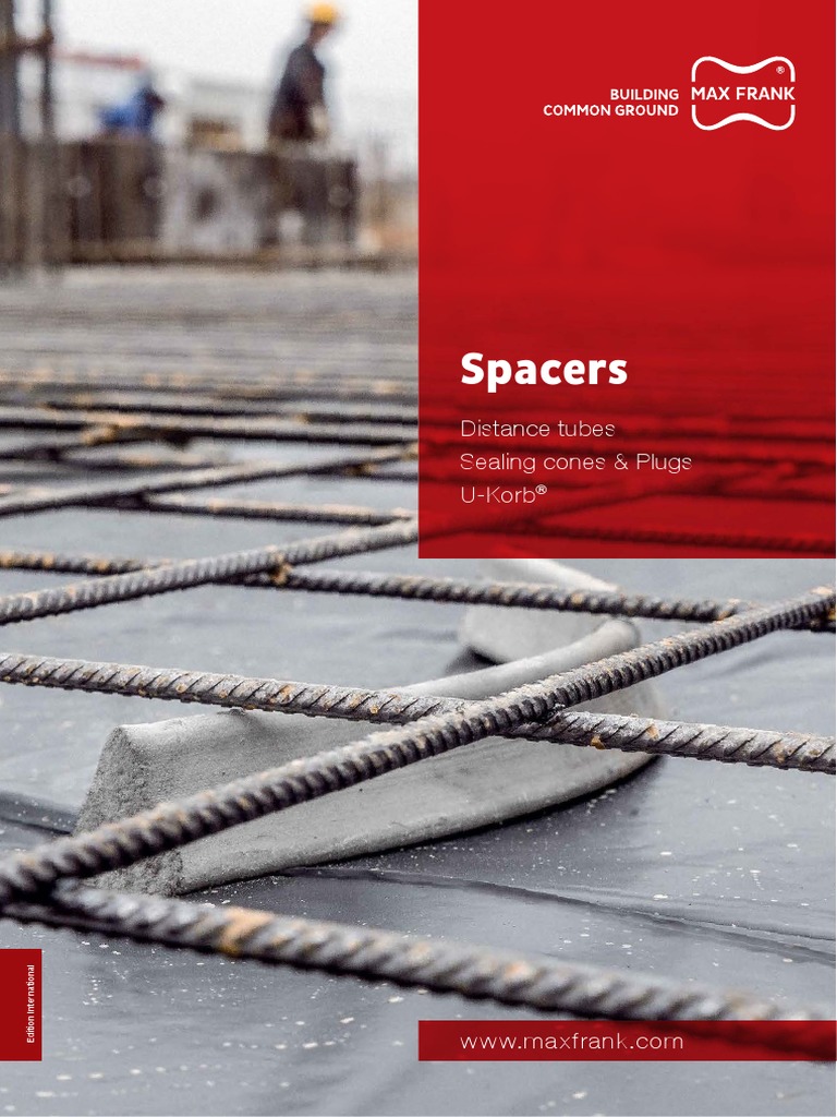 Spacers: Distance Tubes Sealing Cones & Plugs U-Korb | PDF | Concrete ...