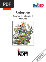 Grade 6 Science Module 1 Lesson 1 and 2 Final | PDF | Solution | Mixture
