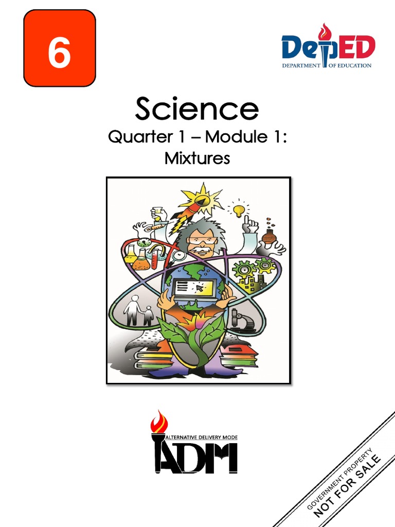 Science: Quarter 1 - Module 1: Mixtures | PDF | Solution | Mixture