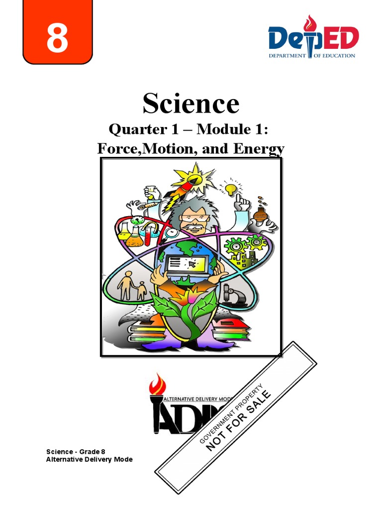 Science-8-Q1-Mod1-Force, Motion - Energy | PDF | Force | Newton's Laws ...