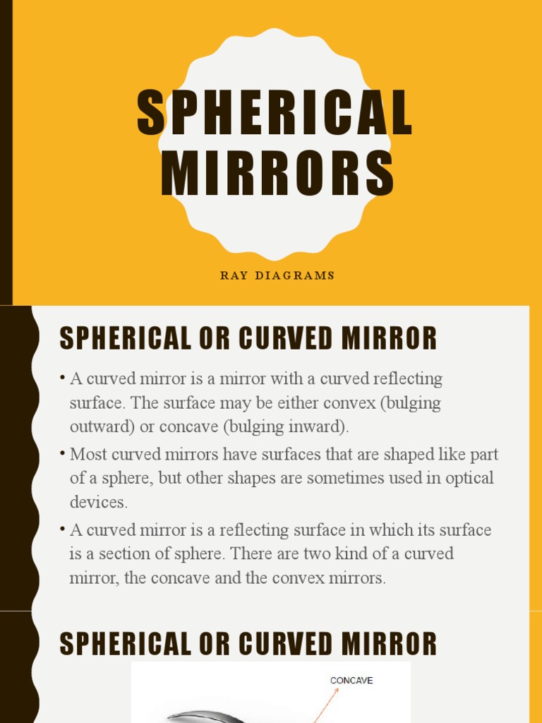 Ray Diagramming For Concave and Convex Mirrors | PDF | Mirror | Glass ...