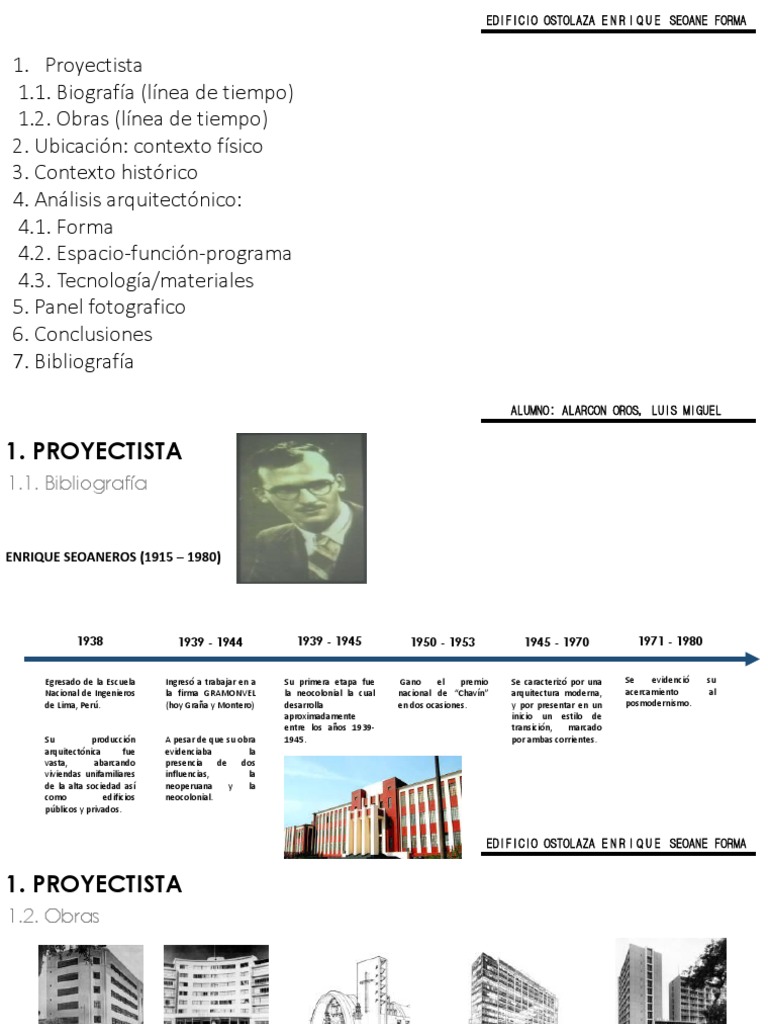 Alarcon, Luis Miguel - Edificio Ostolaza | PDF | Hormigón | Diseño arquitectonico