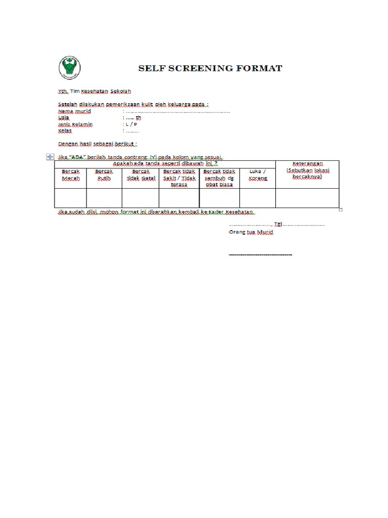 1.form Ssf-Icf Kader | PDF