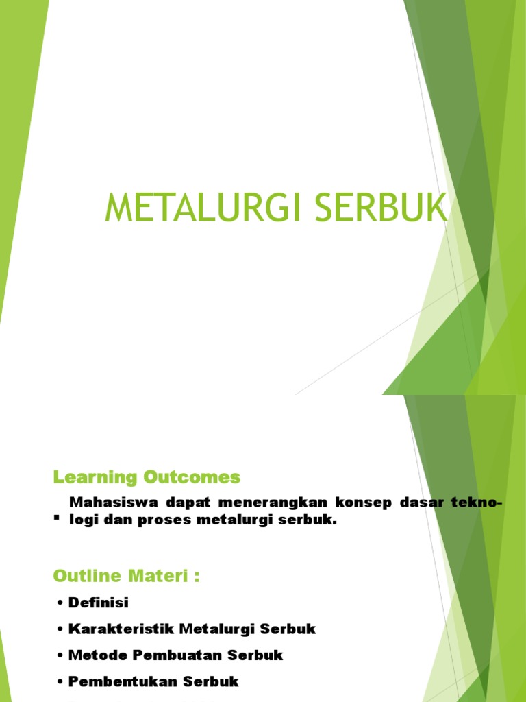 Proses dan Sejarah Metalurgi Serbuk | PDF