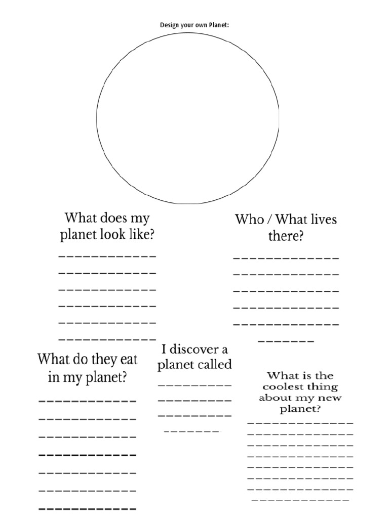 Design Your Own Planet | PDF