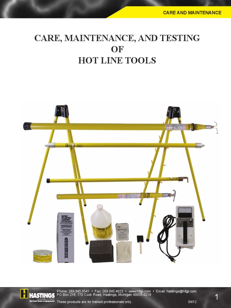 Care, Maintenance, and Testing OF Hot Line Tools | PDF | Epoxy ...