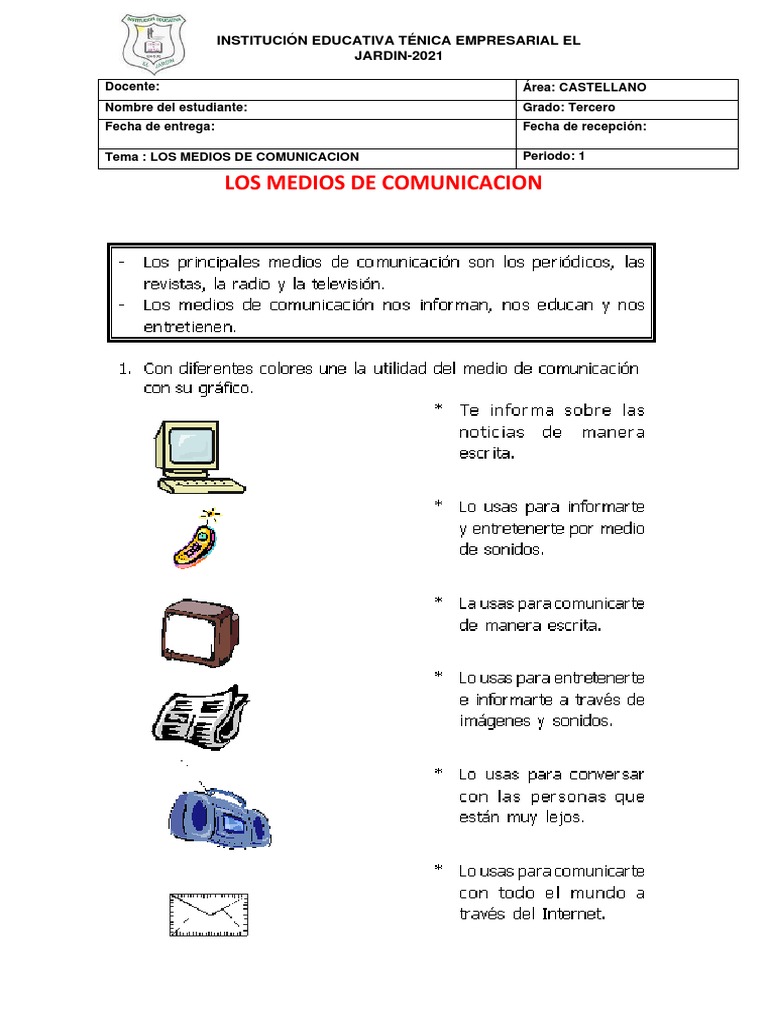 Castellano Medios de Comunicacion3 | PDF | Internet | Medios de ...