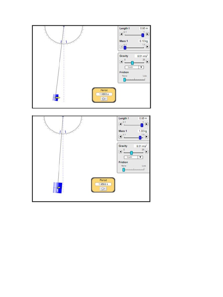 Laboratorio 1 Caf3 - Pendulo Simple | PDF