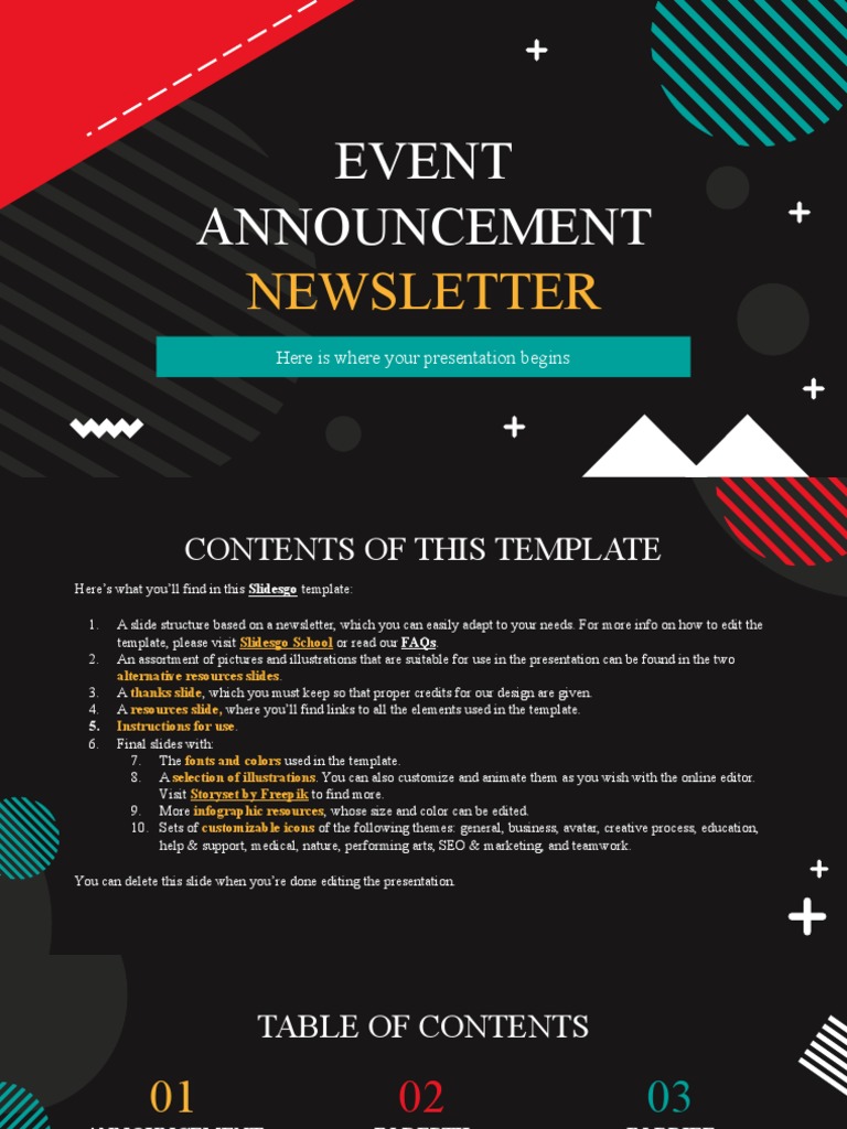 Event Announcement Newsletter Template | PDF | Planets | Solar System