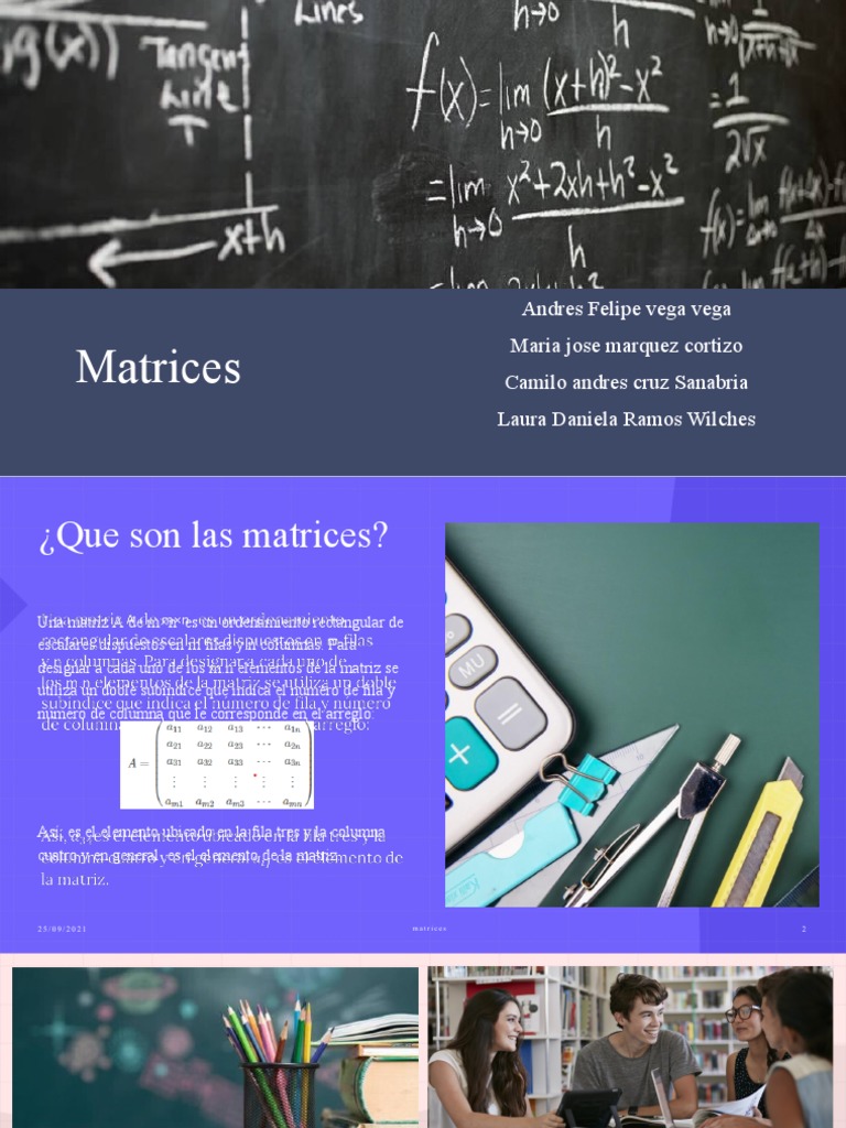 Matrices - Matematicas 2 | PDF