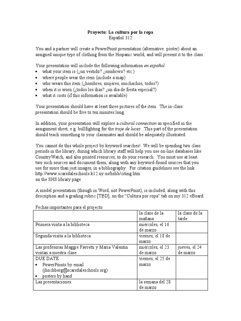 La Ropa Project-Description | PDF | Information Science