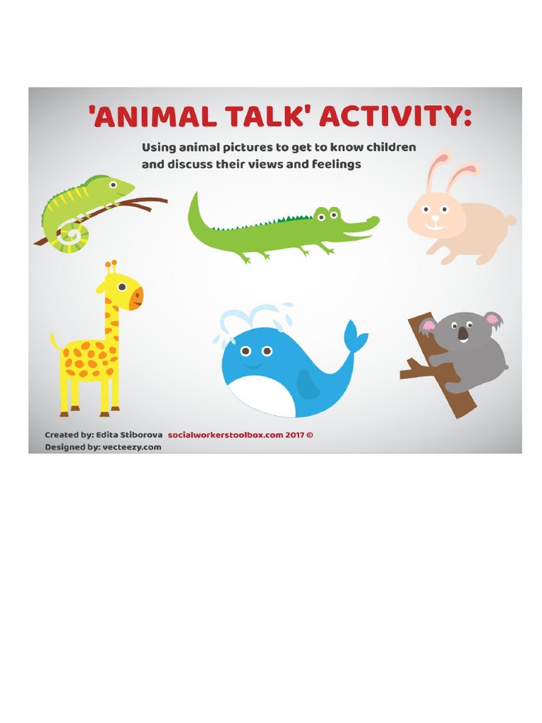 Animal Talk Activity | PDF