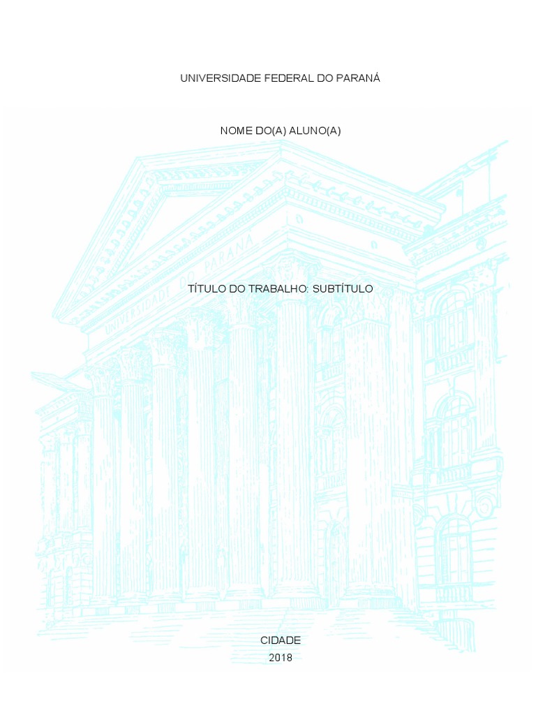 Capa Padrao Ufpr | PDF