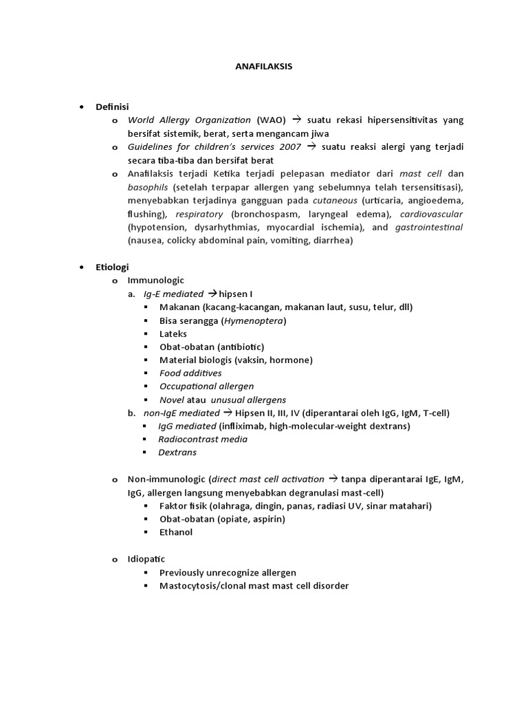 ANAFILAKSIS | PDF