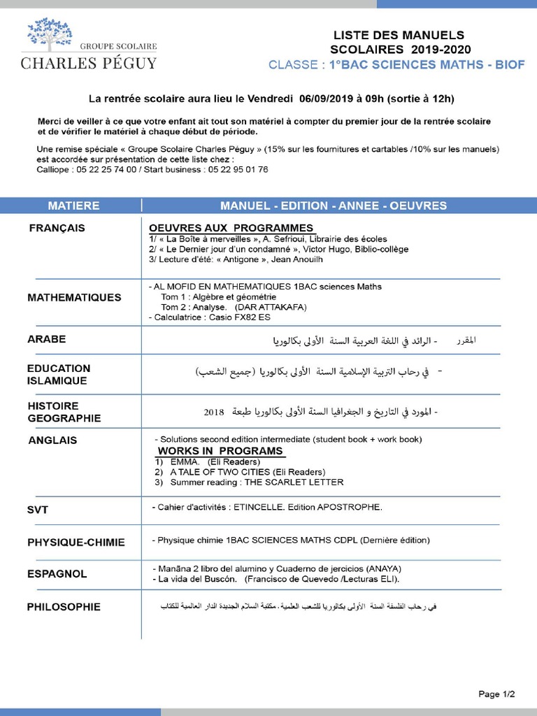 1 Bac SM | PDF