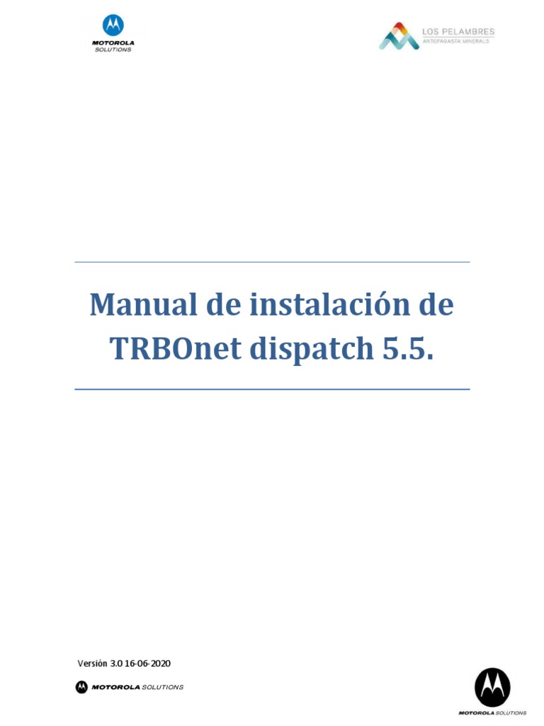 Manual de Instalación TRBOnet Dispatch v3 | PDF | Arquitectura de Computadores | Software