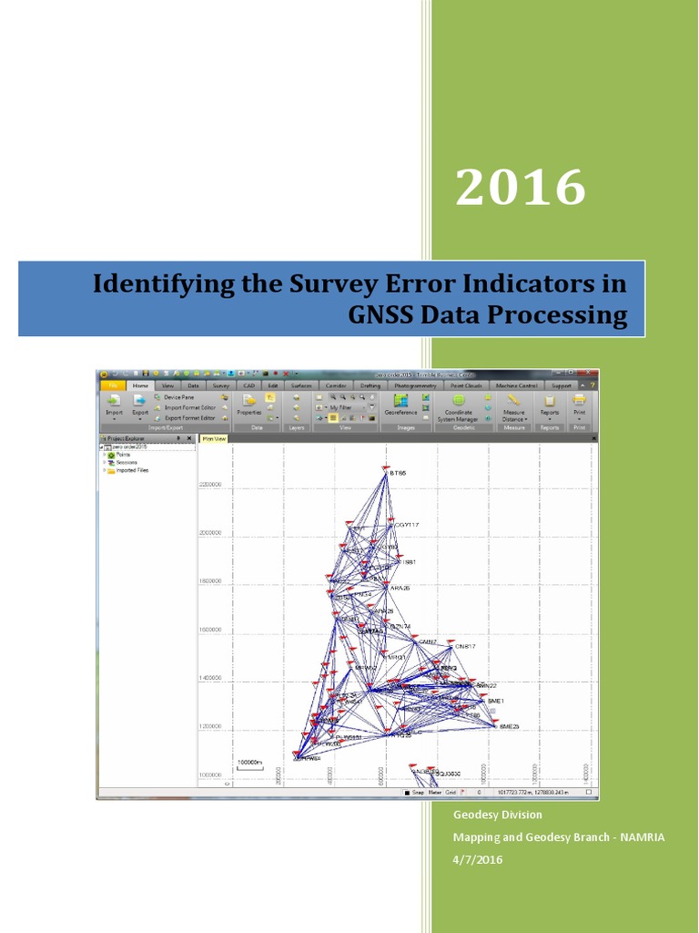 Identifying Survey Errors in GNSS Data Processing | PDF | Surveying | Outlier