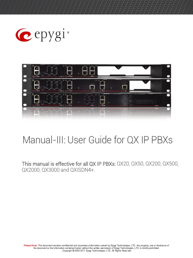 Manual-Iii - User Guide For QX Ip Pbxs | Download Free PDF | Voicemail ...
