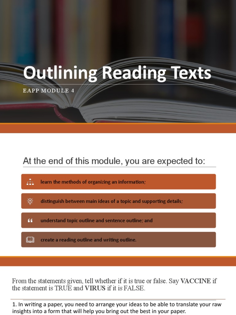 Outlining Reading Texts | Download Free PDF | Camera | E Books