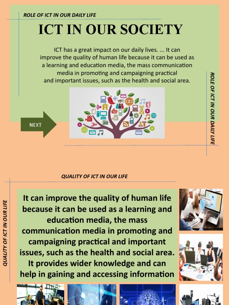 Role of Ict in Our Daily Life | PDF